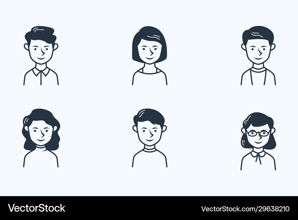 People avatar icon design isolated background Vector Image