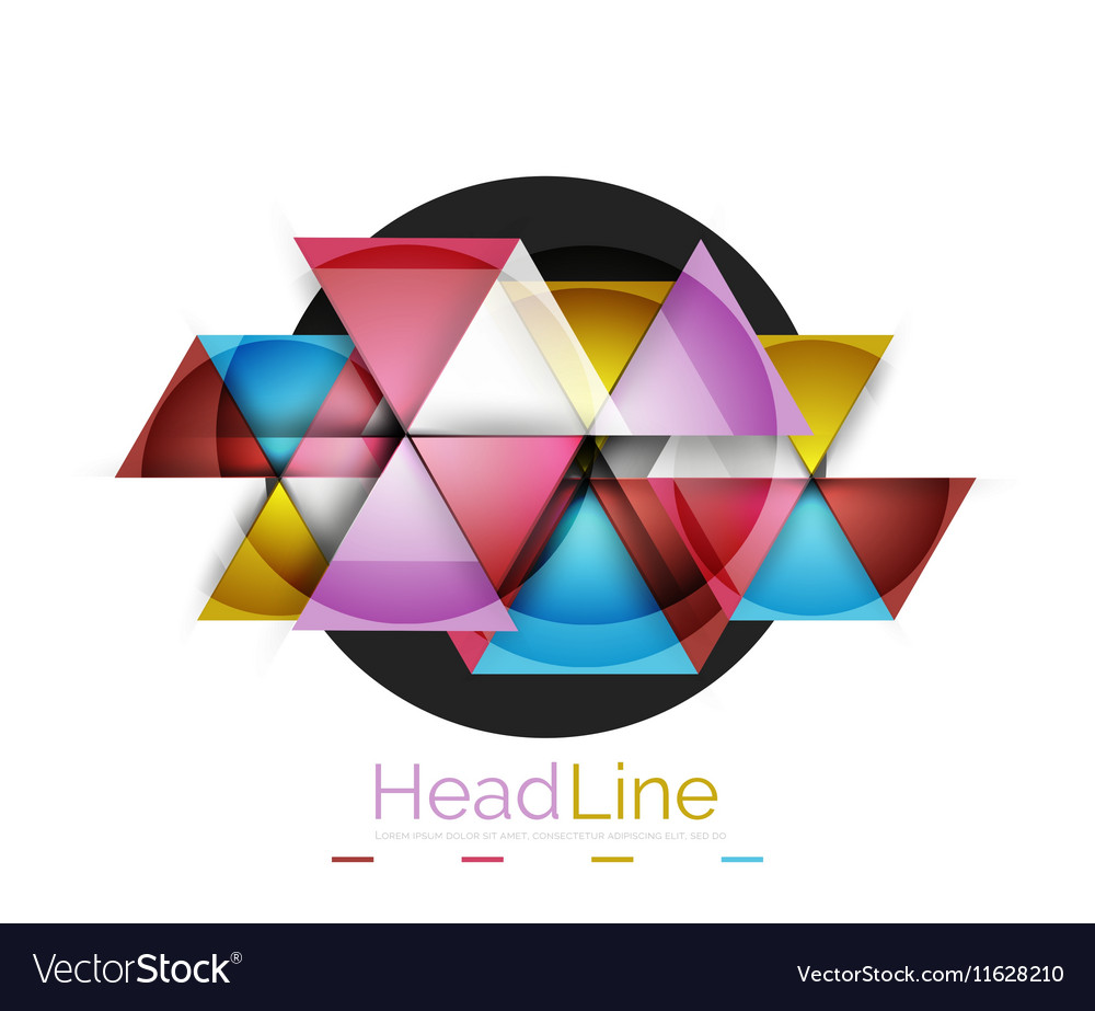 Triangle abstract background Royalty Free Vector Image