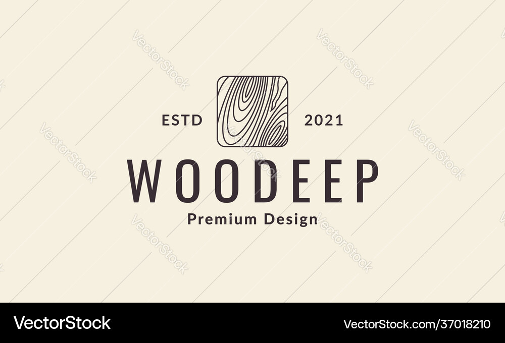 Wood Grain Pattern Logo Royalty Free Vector Image