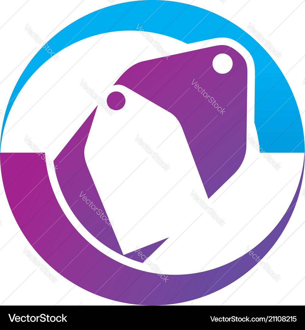 Automation shopping logo design template Vector Image