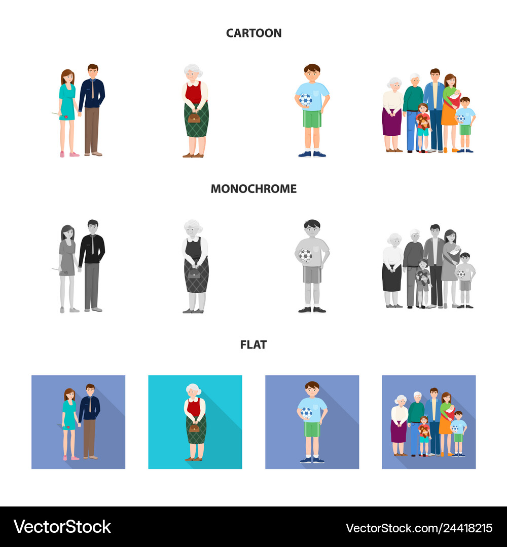 Character and avatar sign Royalty Free Vector Image