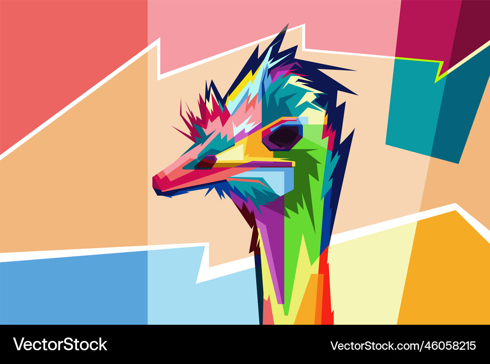 Cool turkey design colorful art Royalty Free Vector Image