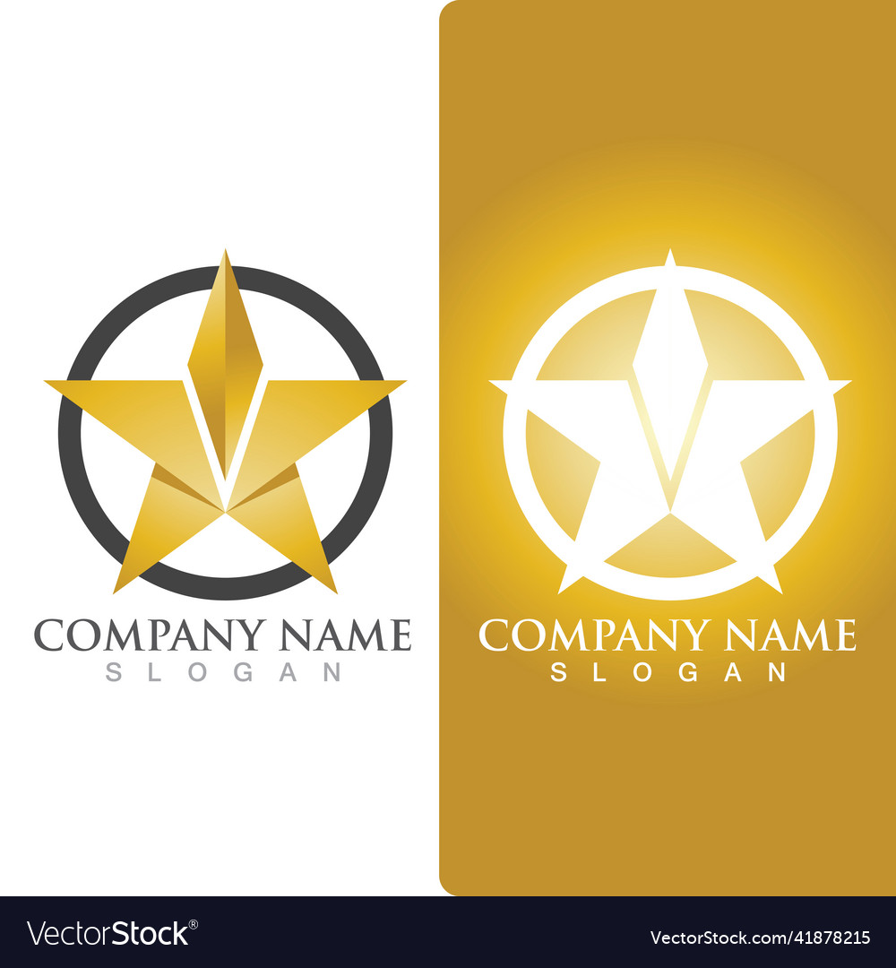 Star logo and symbol icon template Royalty Free Vector Image
