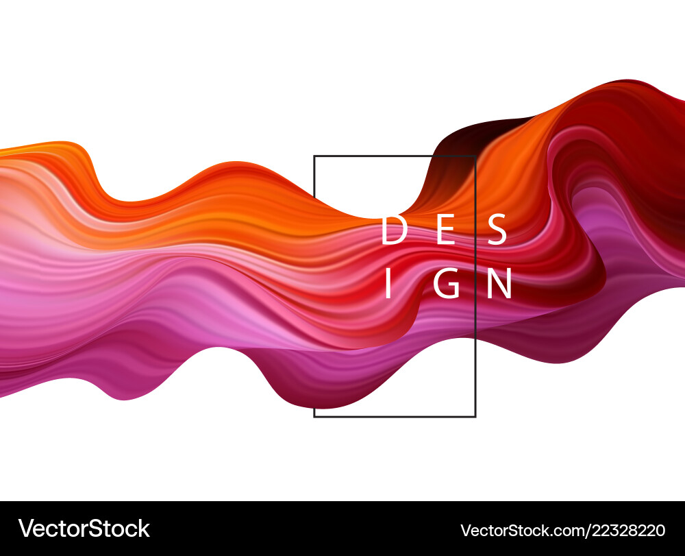 Abstract colorful background color flow Royalty Free Vector