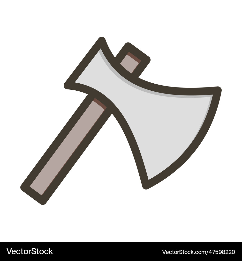 Axes thick line filled colors for personal Vector Image