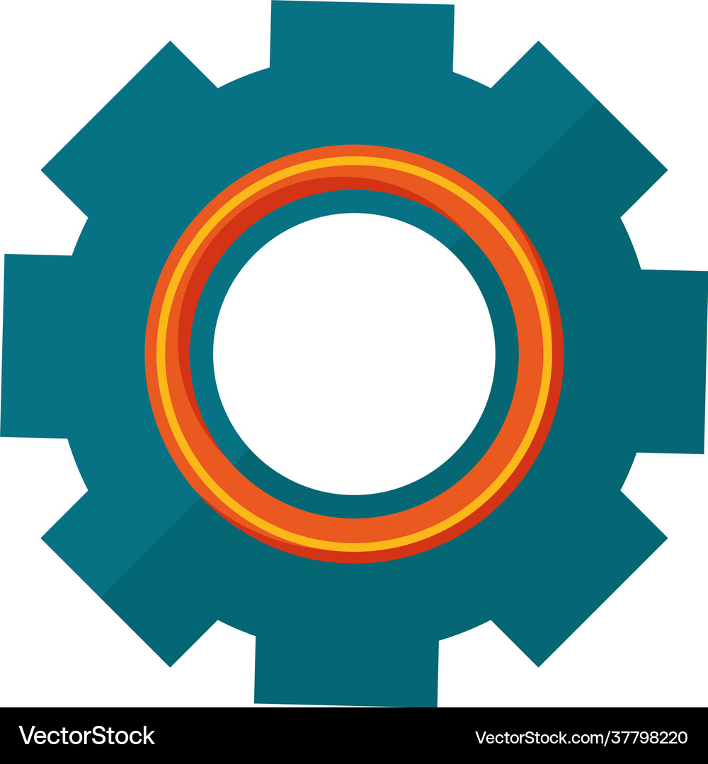 Gear setting machine Royalty Free Vector Image