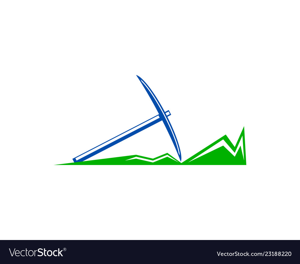 Mining logo design template Royalty Free Vector Image