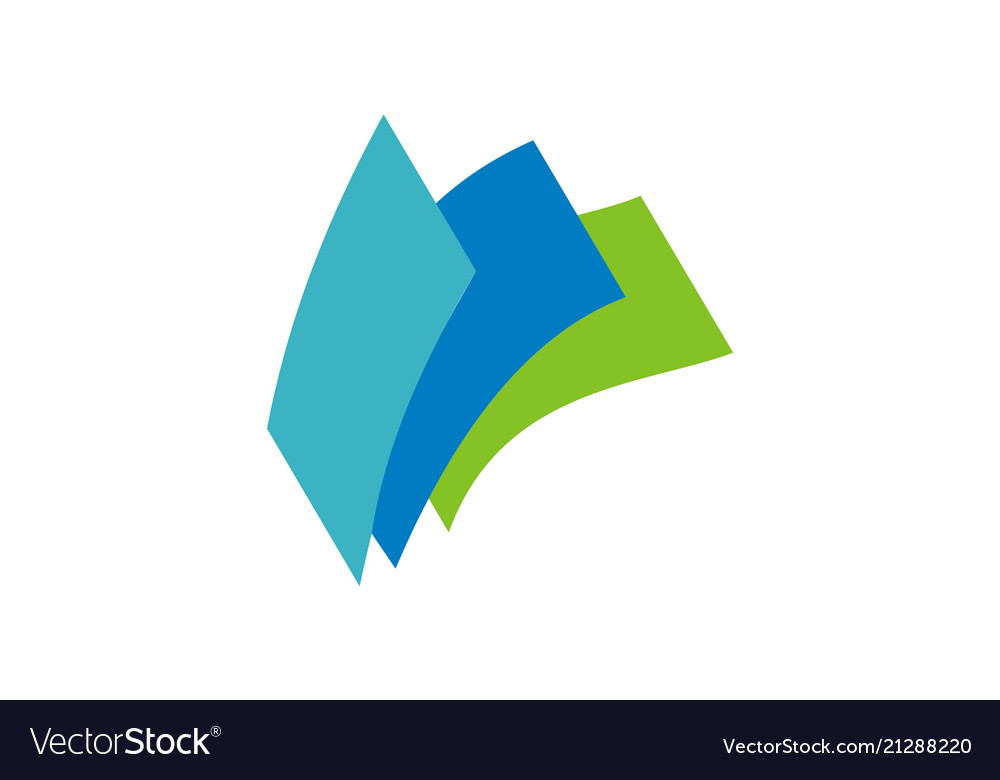 Paper document data logo Royalty Free Vector Image