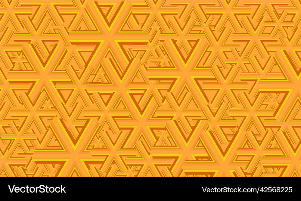 Abstract geometric background with six ray stars Vector Image
