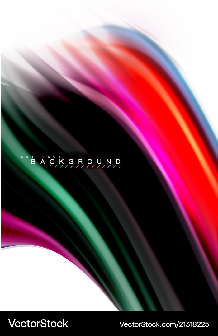 Fluid liquid mixing colors concept on light grey Vector Image