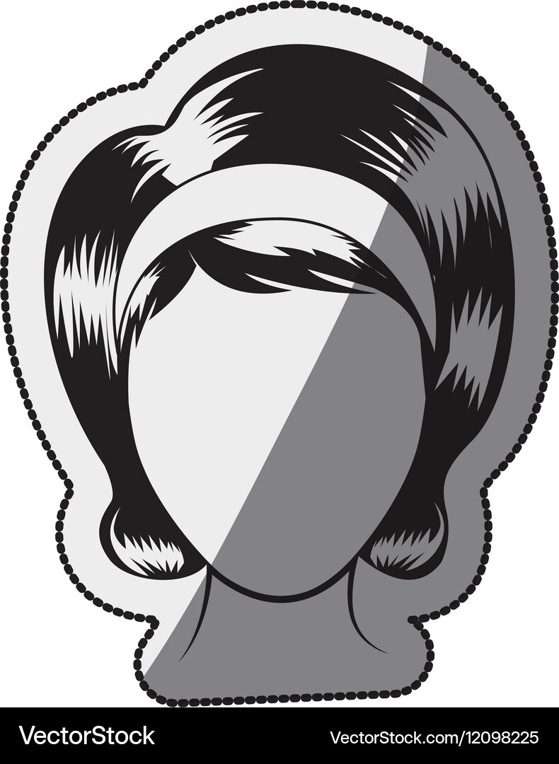 Isolated woman head design Royalty Free Vector Image