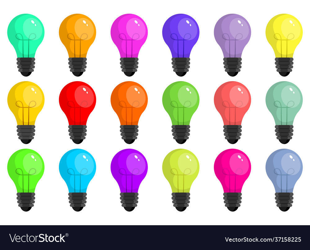 Light bulb design isolated on white background Vector Image