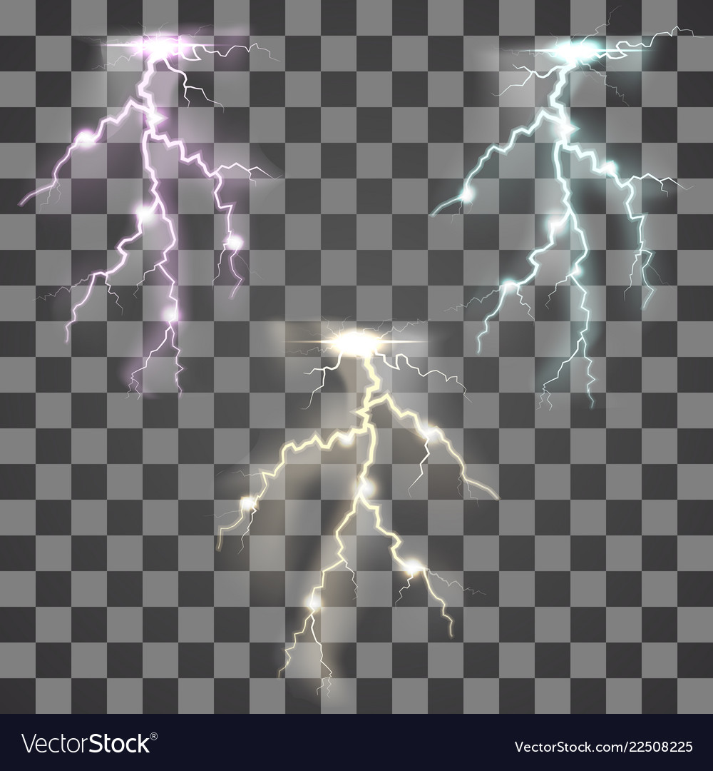Lightning flash light Royalty Free Vector Image