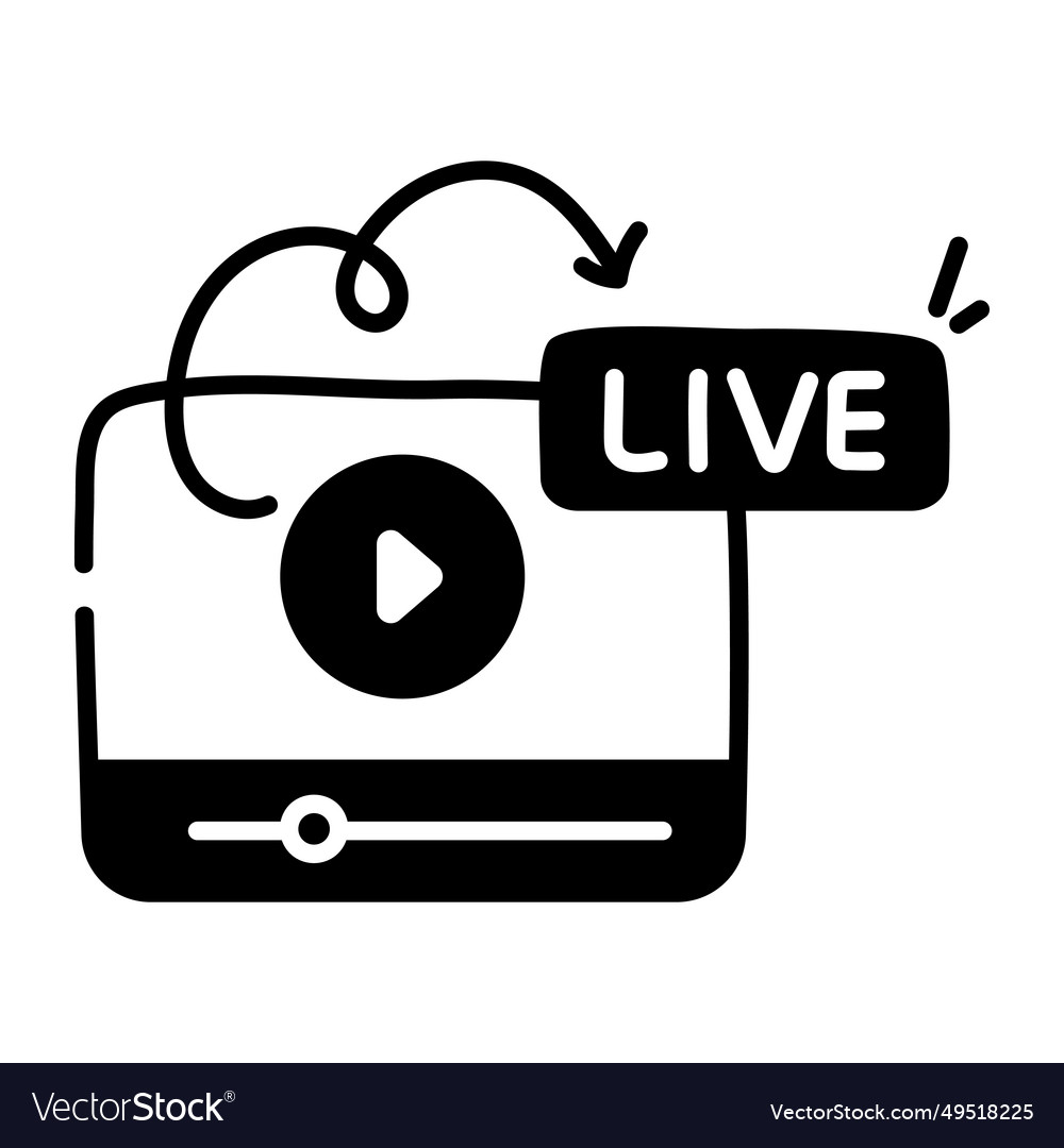 Live streaming Royalty Free Vector Image - VectorStock Live streaming Royalty Free Vector Image - VectorStock