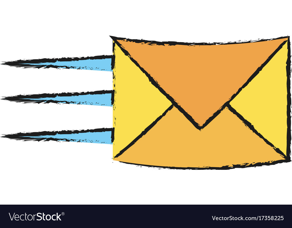 Message envelope icon image Royalty Free Vector Image