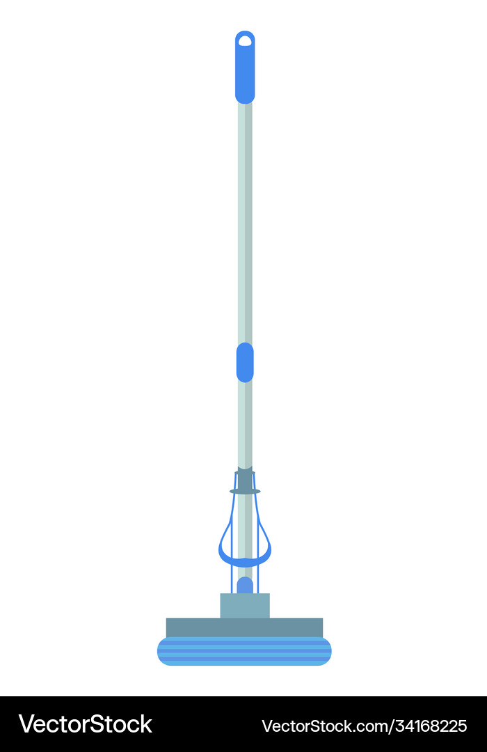 Realistic modern blue mop with spin for household Vector Image