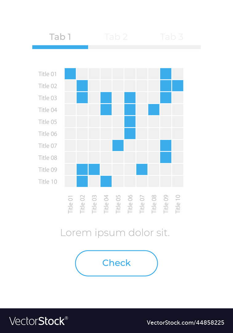 Scattered squares chart ui element template Vector Image Scattered squares chart ui element template Vector Image