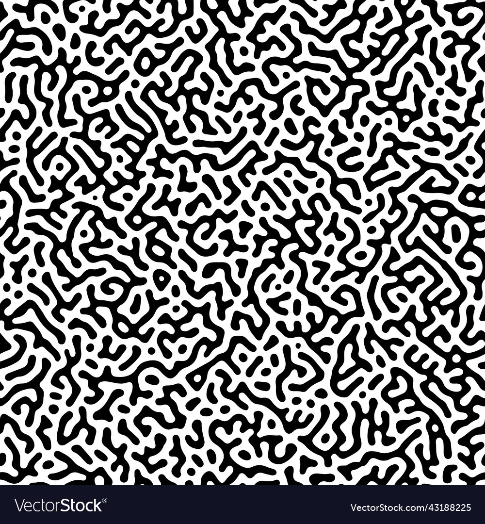 Turing Reaction Diffusion Seamless Pattern Made Vector Image