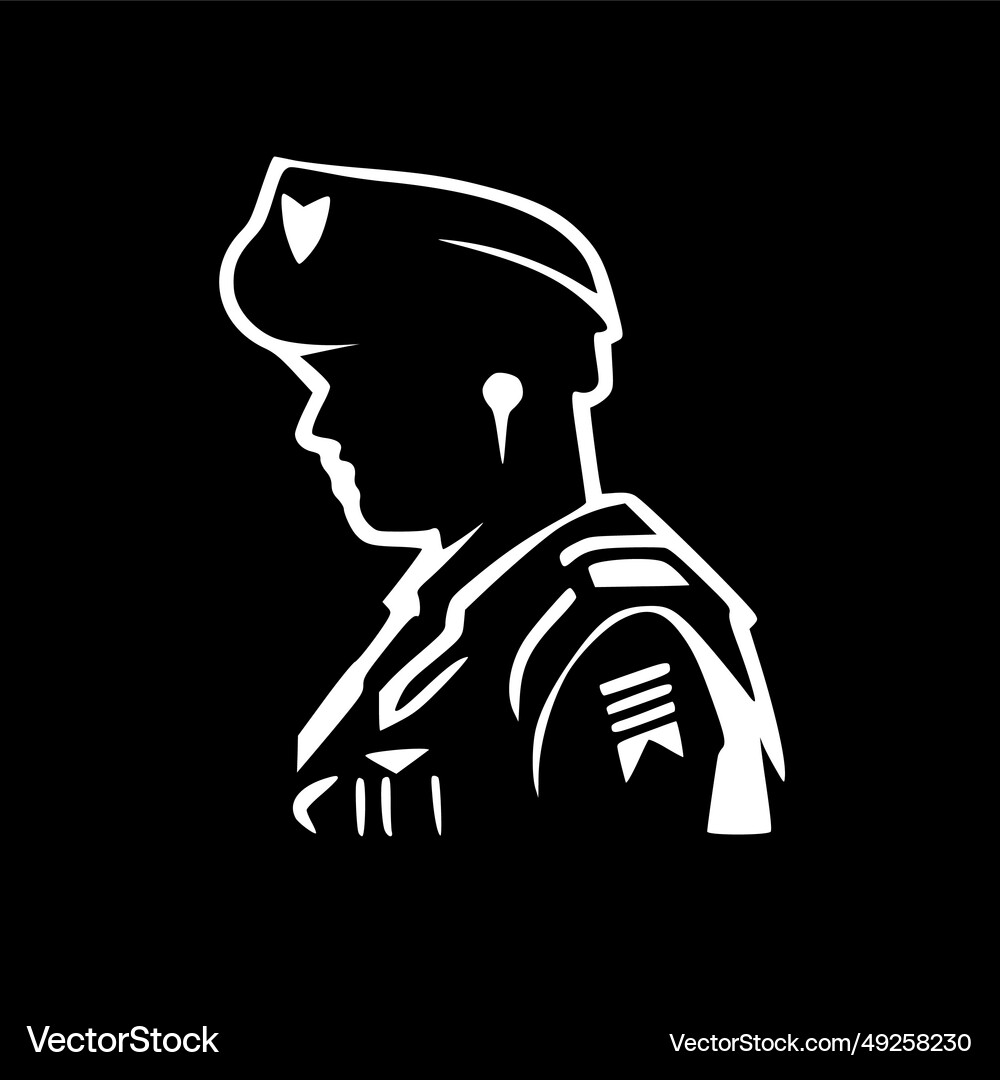 Army - minimalist and simple silhouette Royalty Free Vector