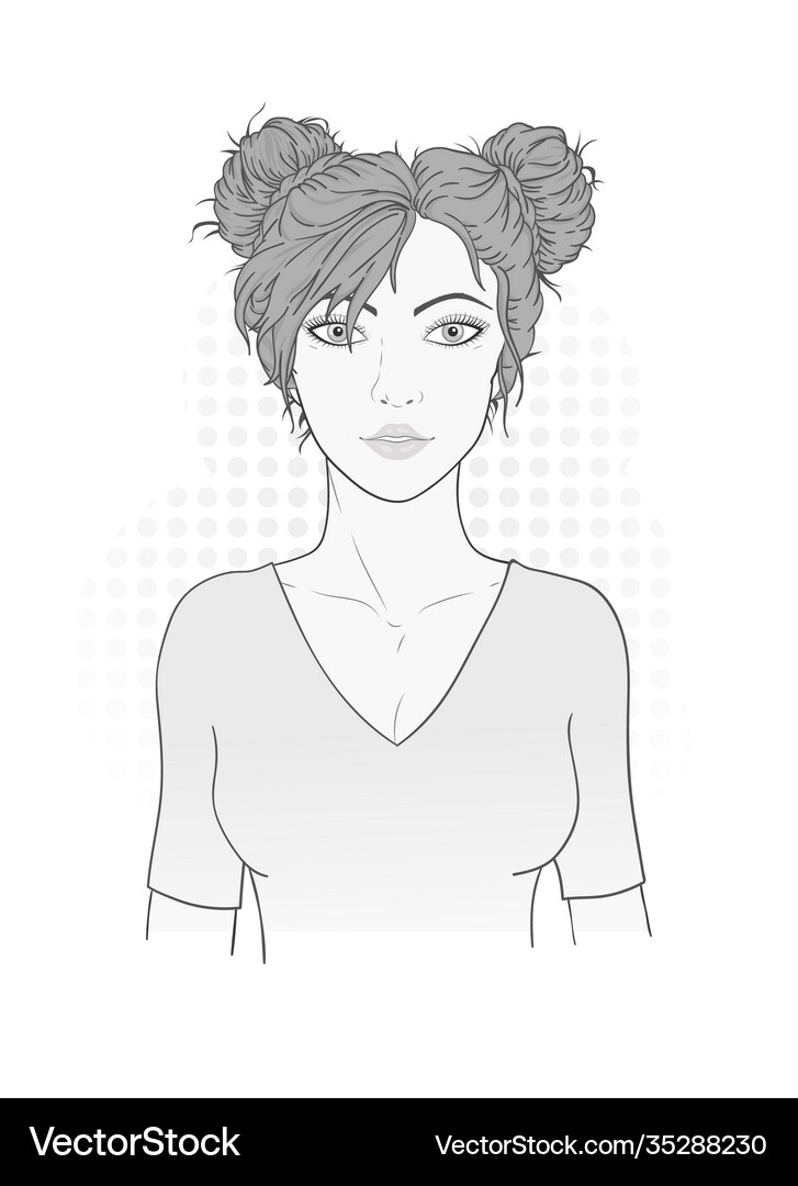 Beautiful young woman Royalty Free Vector Image