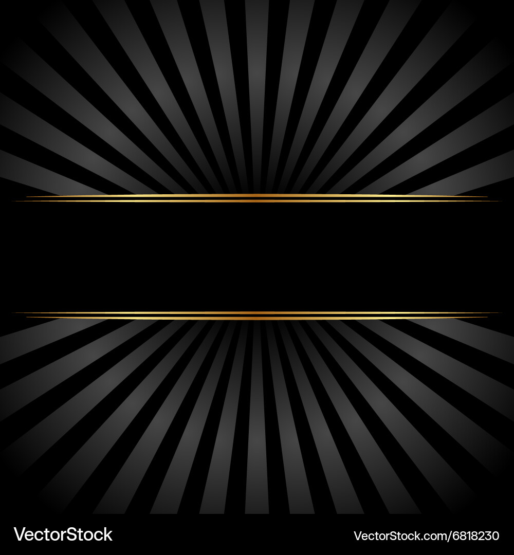 Black background with banner Royalty Free Vector Image