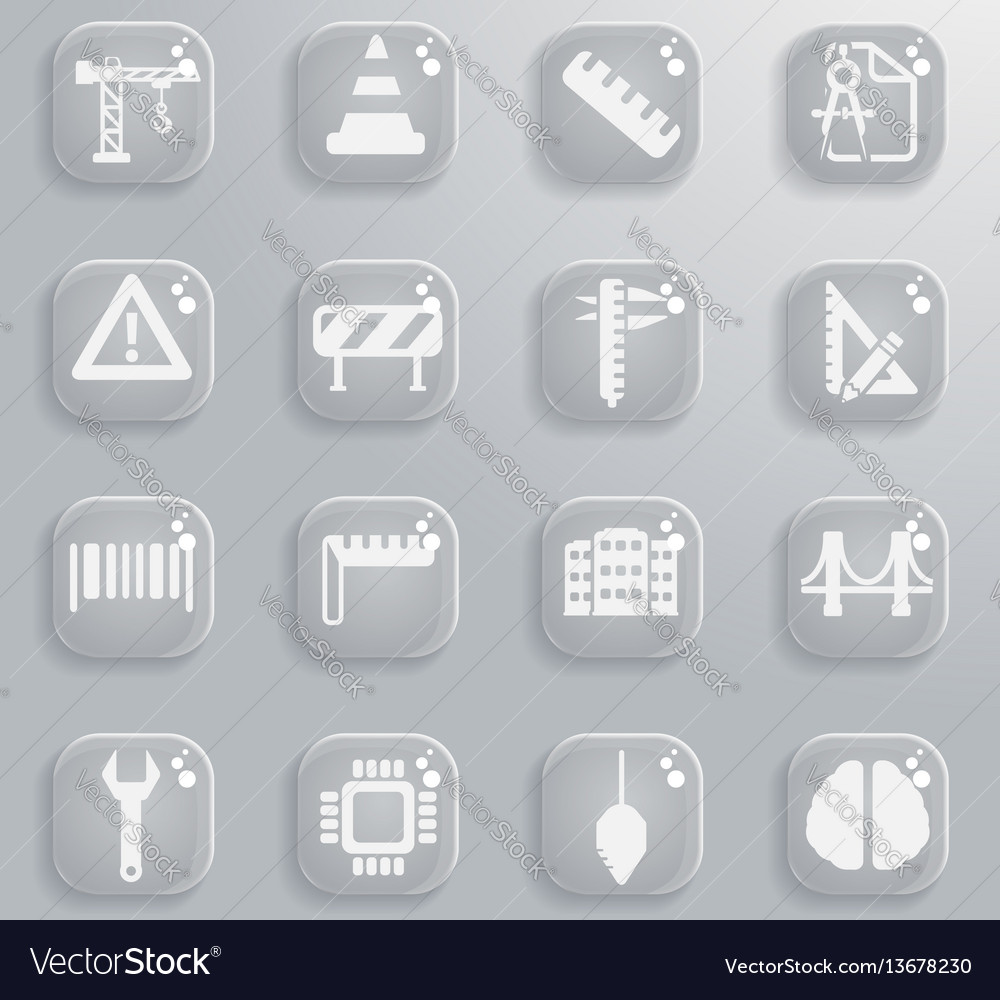 Engineering icon set Royalty Free Vector Image