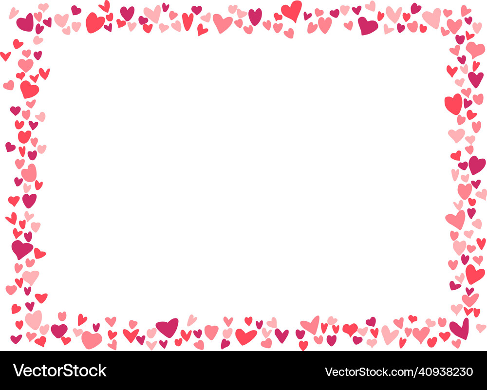 Heart frame for valentines day abstract love Vector Image