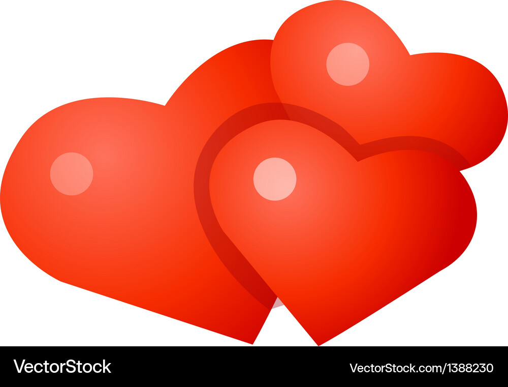 Icon heart shape Royalty Free Vector Image - VectorStock