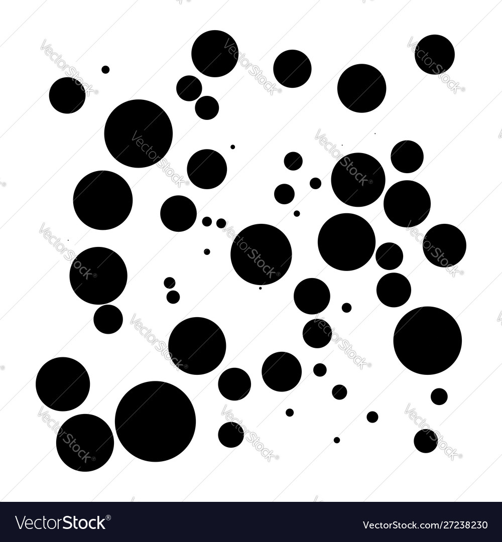 Random dots circles pattern pontillist screntone Vector Image