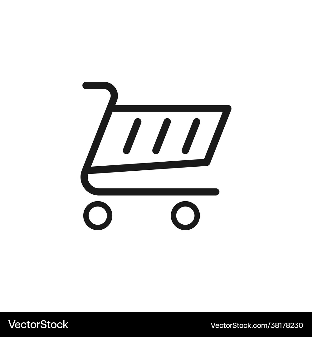 Shopping cart icon design Royalty Free Vector Image