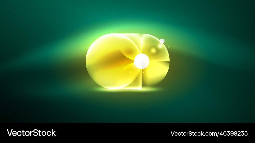 Abstract background shiny glowing neon color round