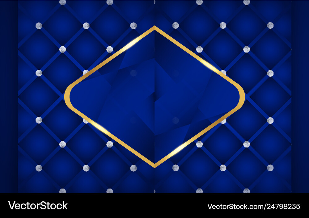 Abstract blue background in premium indian style Vector Image