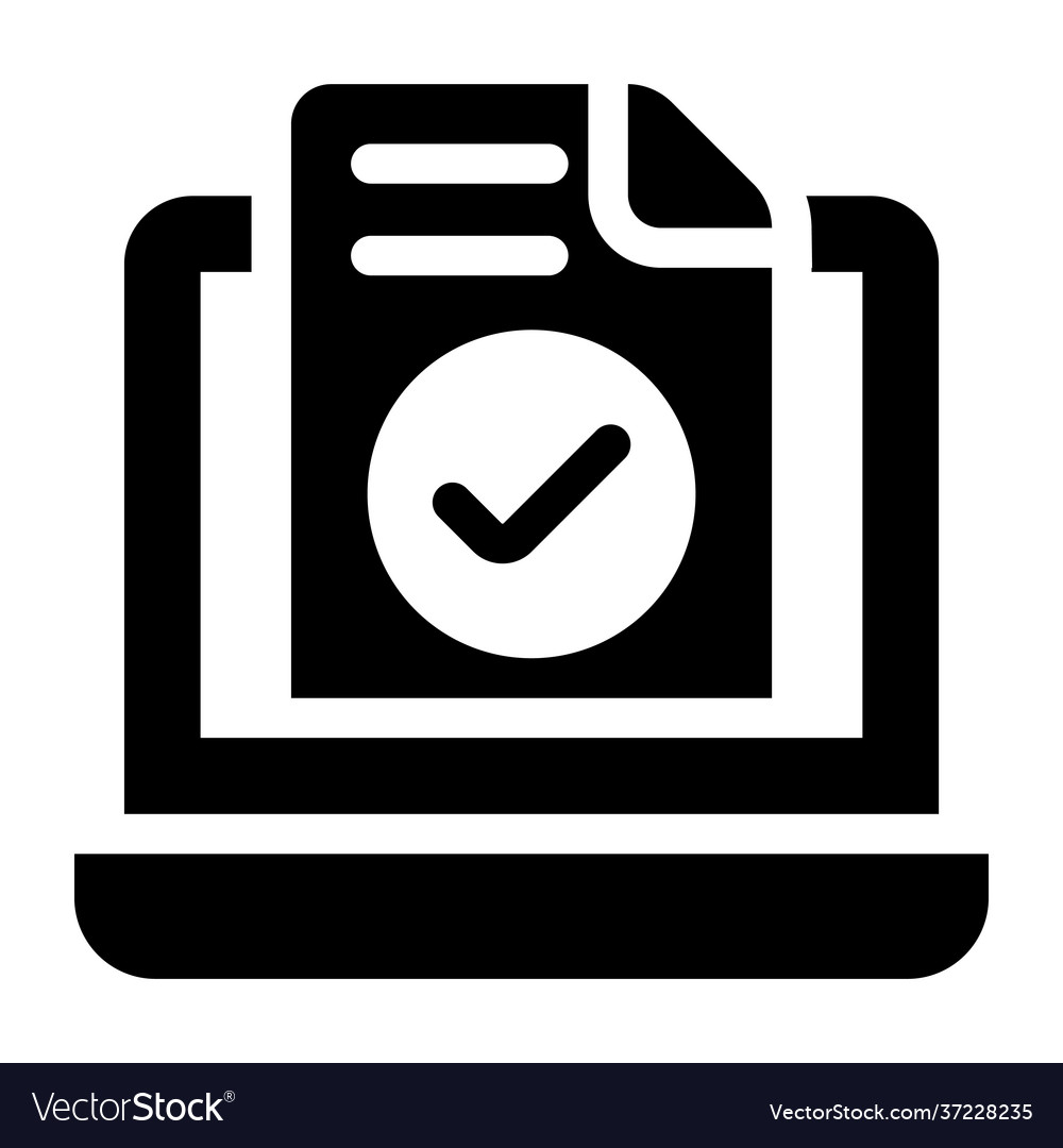 Verified document Royalty Free Vector Image - VectorStock