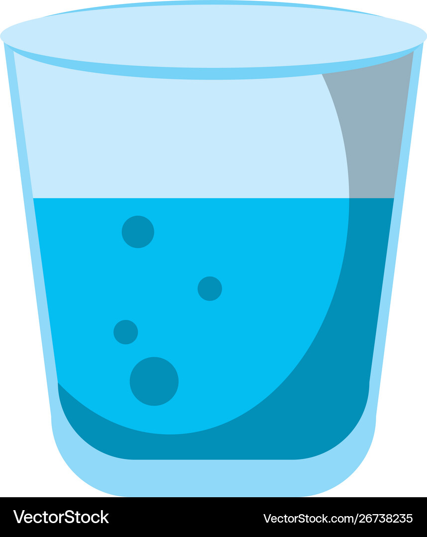 Water liquid beverage drink cartoon Royalty Free Vector