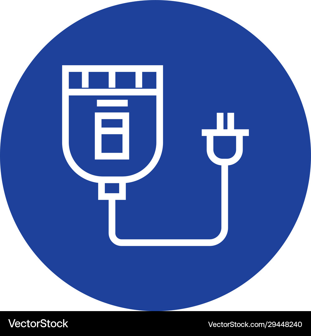 Electric shaving machine barber block style Vector Image