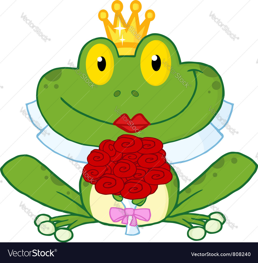 Frog Bride Royalty Free Vector Image - VectorStock