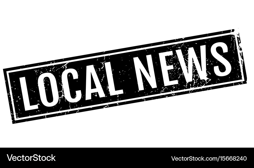 Local news rubber stamp Royalty Free Vector Image