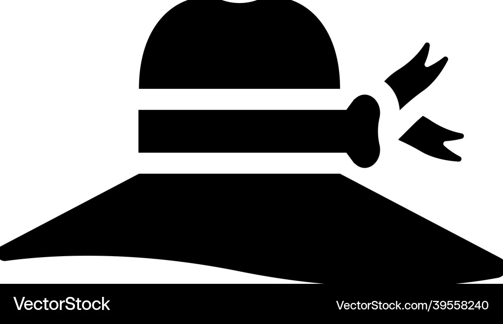 Summer hat icon Royalty Free Vector Image - VectorStock