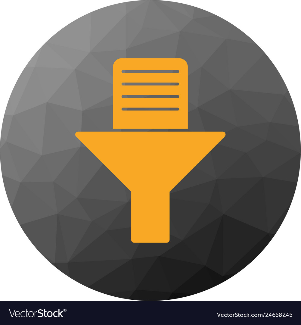 Document filter icon Royalty Free Vector Image
