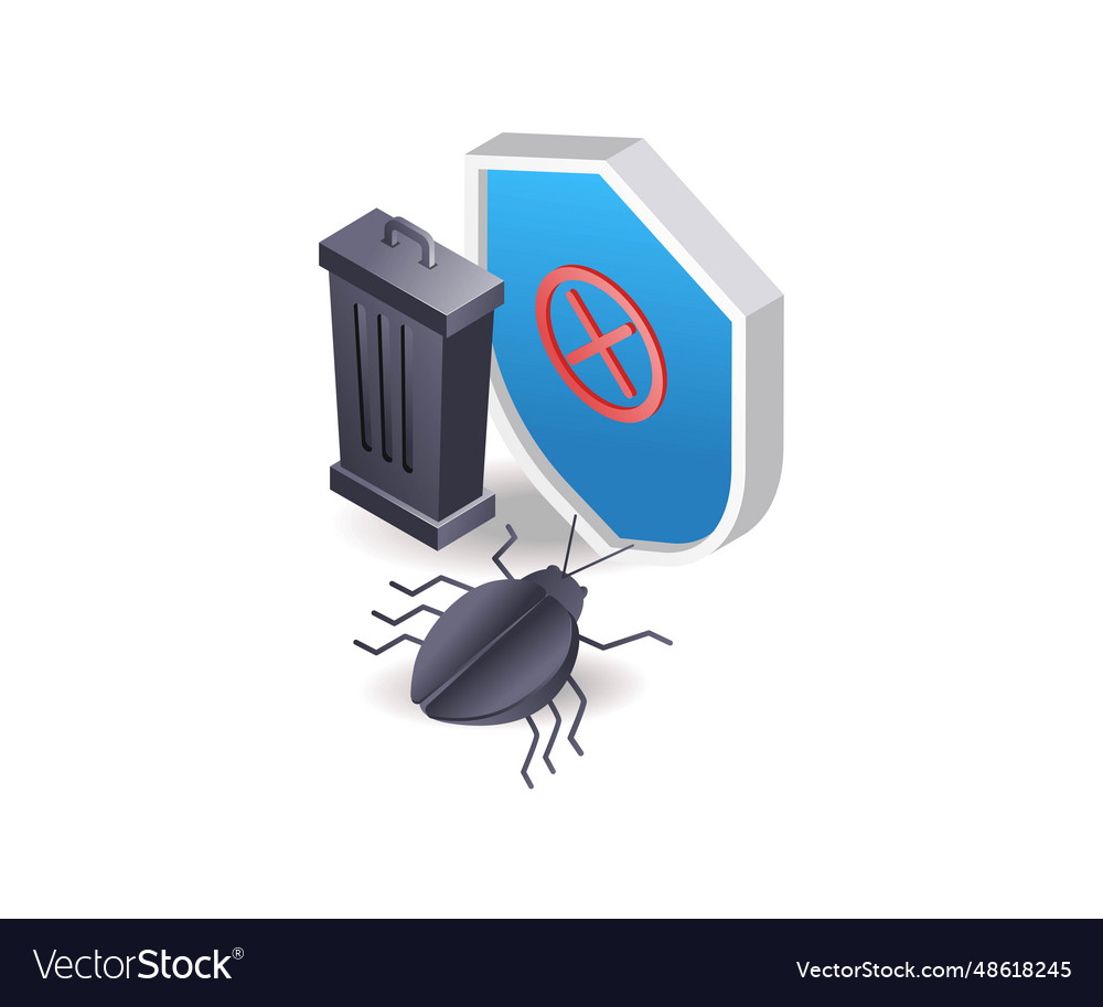 Malware virus security attack Royalty Free Vector Image