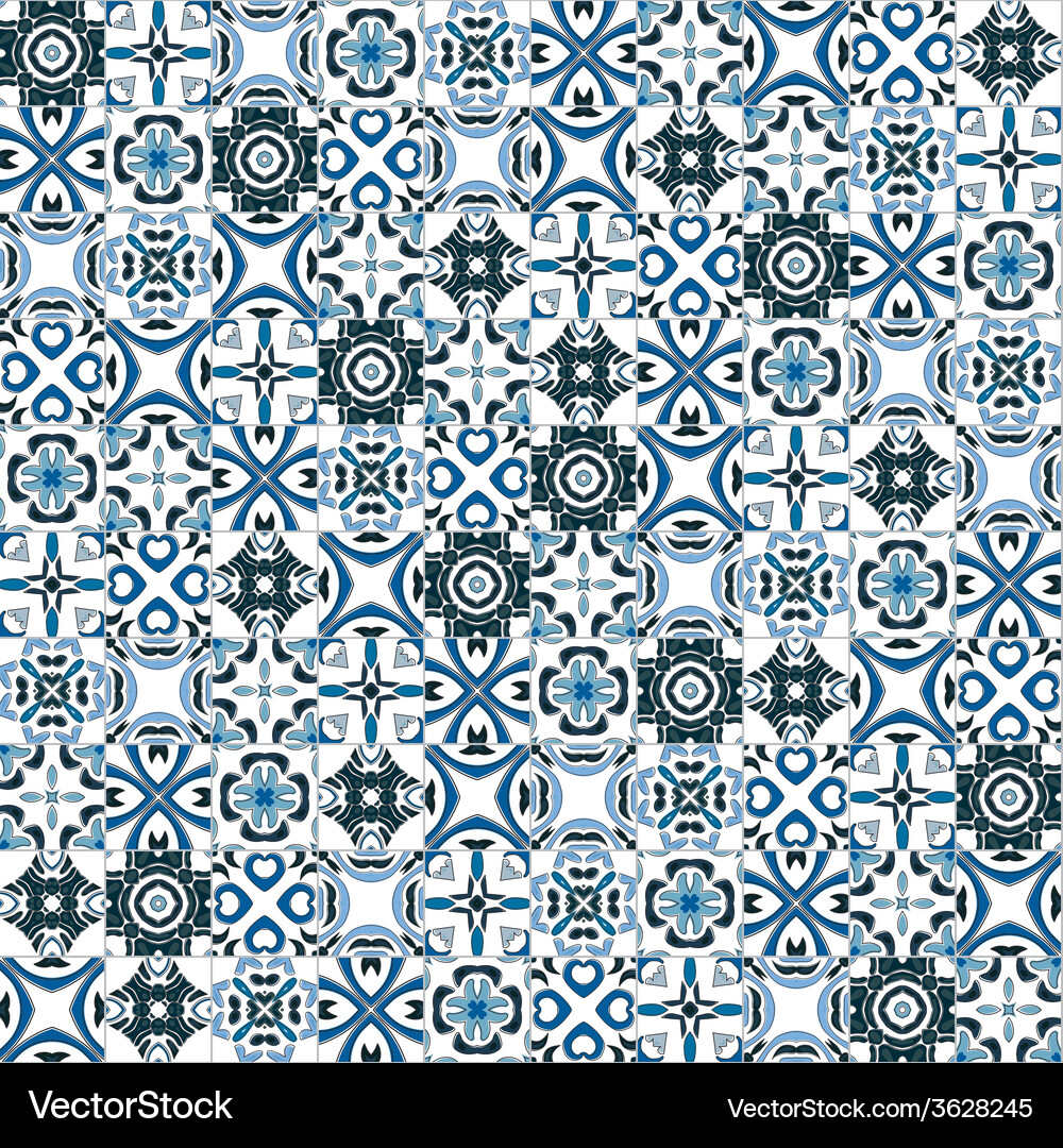Portuguese tiles Royalty Free Vector Image - VectorStock