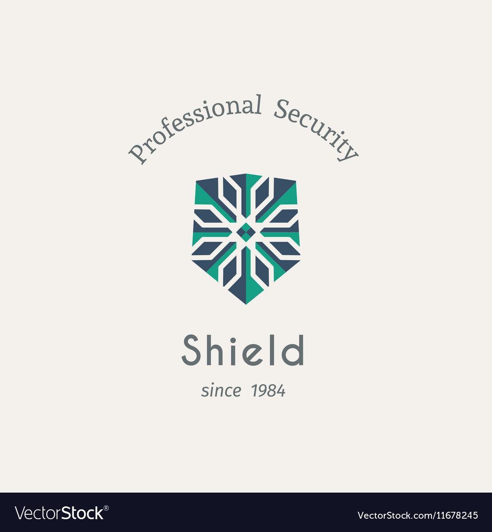 Shield Security Logo Royalty Free Vector Image