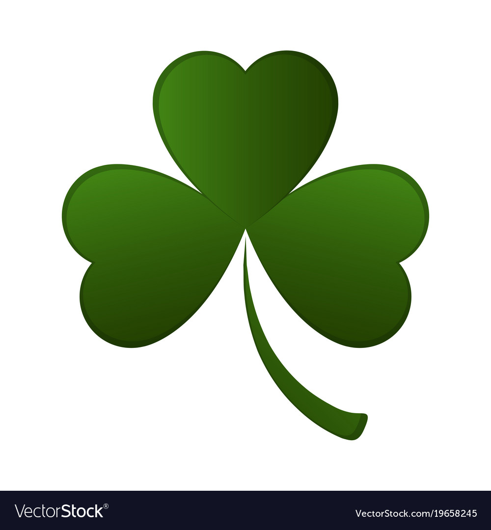 Three Leaf Clover Royalty Free Vector Image VectorStock