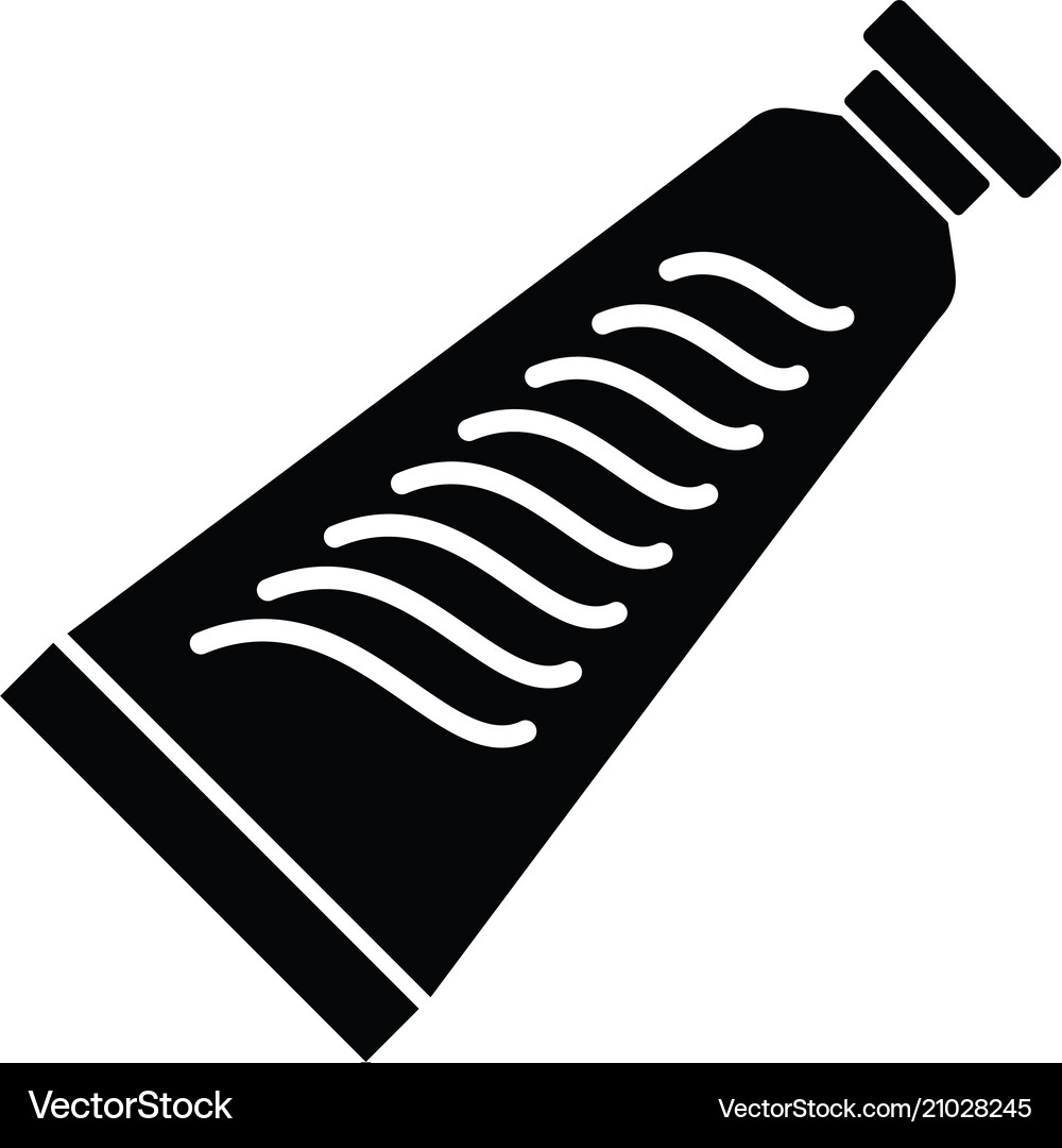 Tube container for cream icon simple style Vector Image
