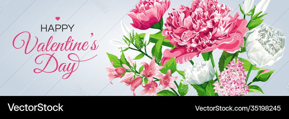 Valentines day greeting card template Royalty Free Vector