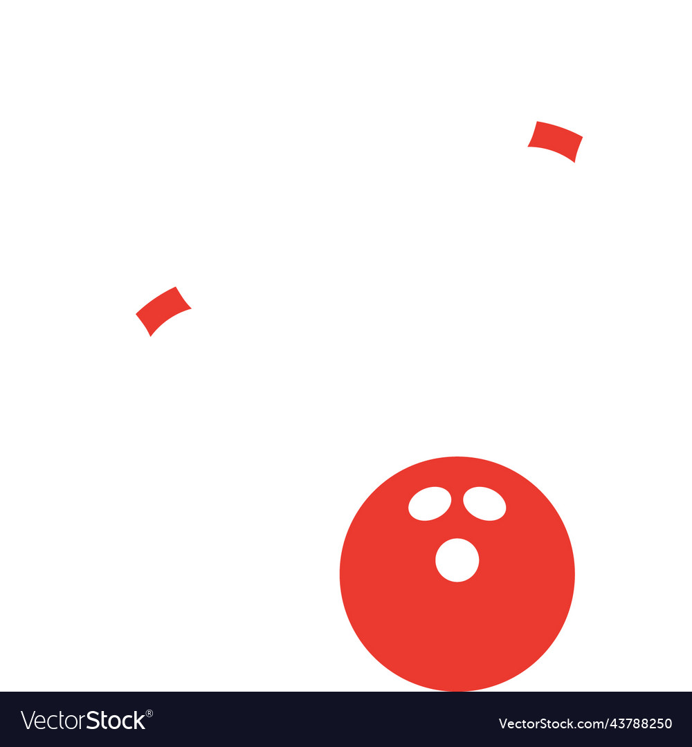 Bowling Ball Pin Icon Royalty Free Vector Image 