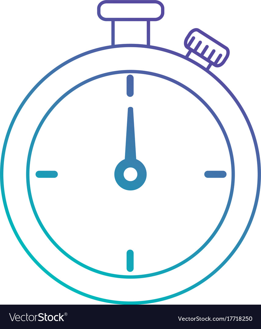 Chronometer timer isolated icon Royalty Free Vector Image