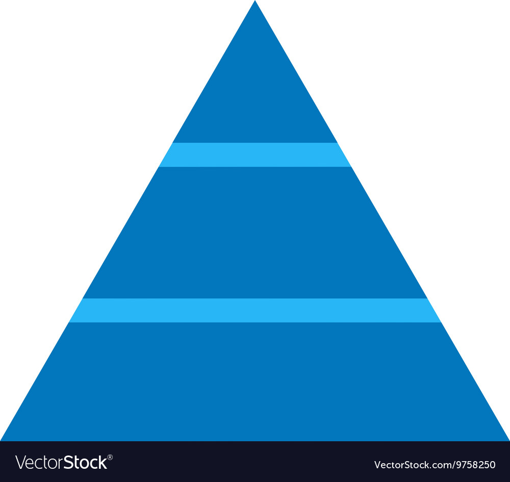 Pyramid chart Royalty Free Vector Image - VectorStock
