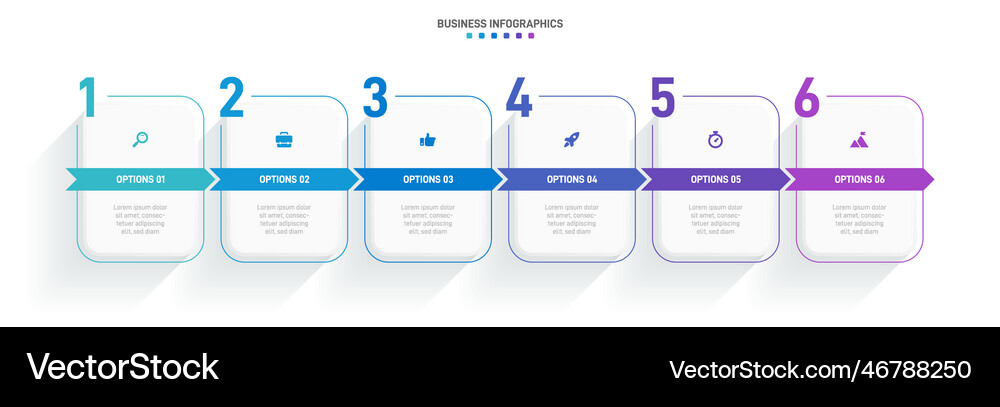 Timeline infographic with infochart modern Vector Image