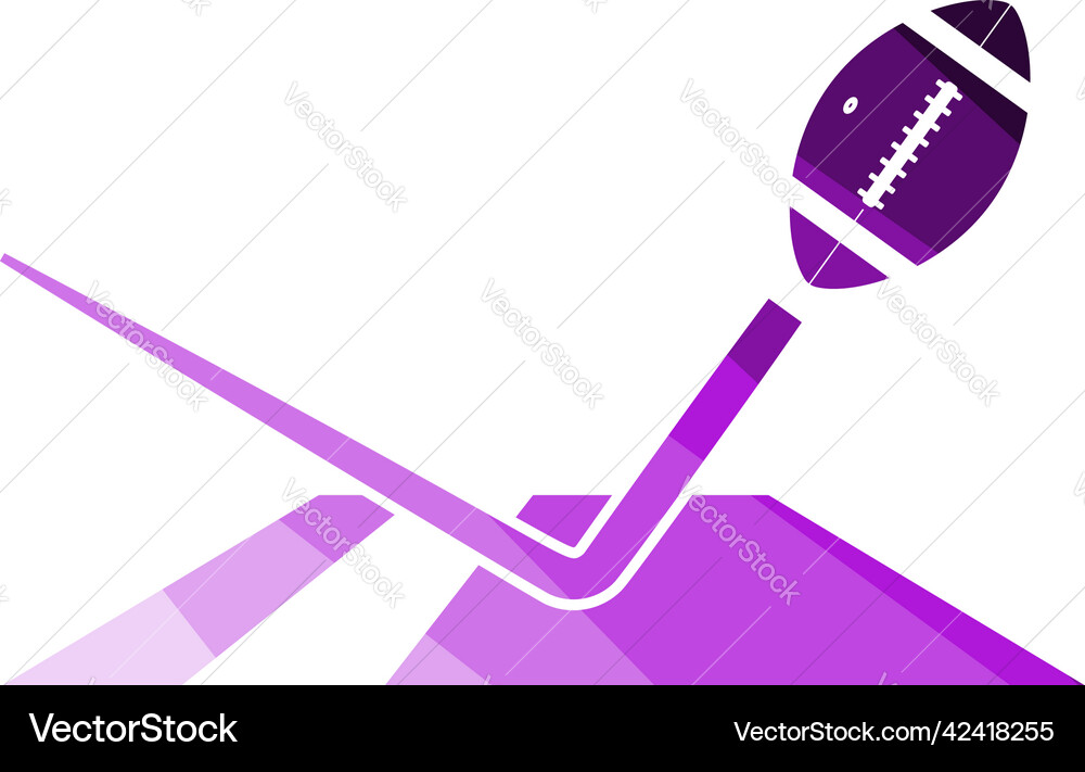 American football touchdown icon Royalty Free Vector Image